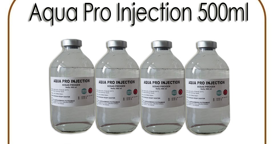 Distributor Aqua Pro Injection 500ml | Pasar Pramuka Pusat Alkes Murah ...