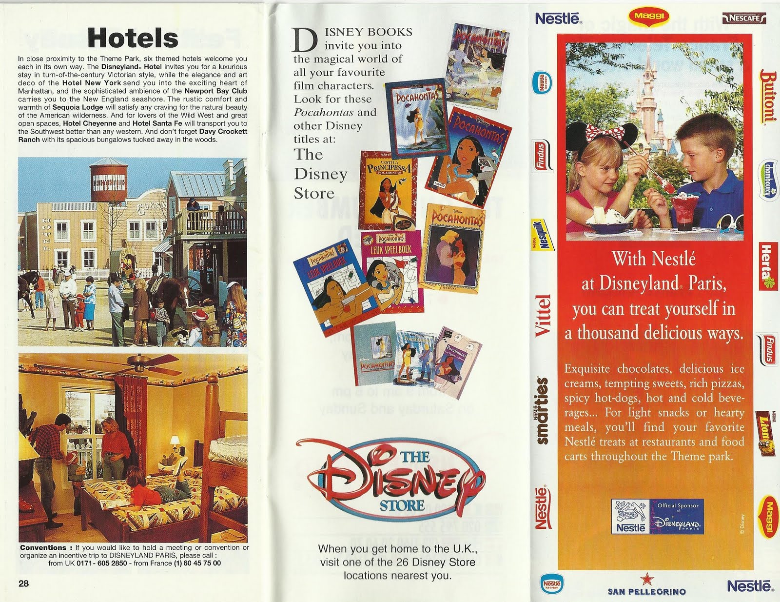 Disney Vacation Kingdom: Disneyland Paris Park Guidemap December 1995