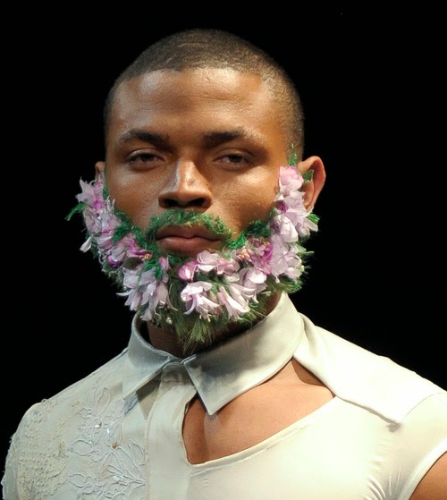 joseph scissorhands: Flower Beards & Facial Foliage