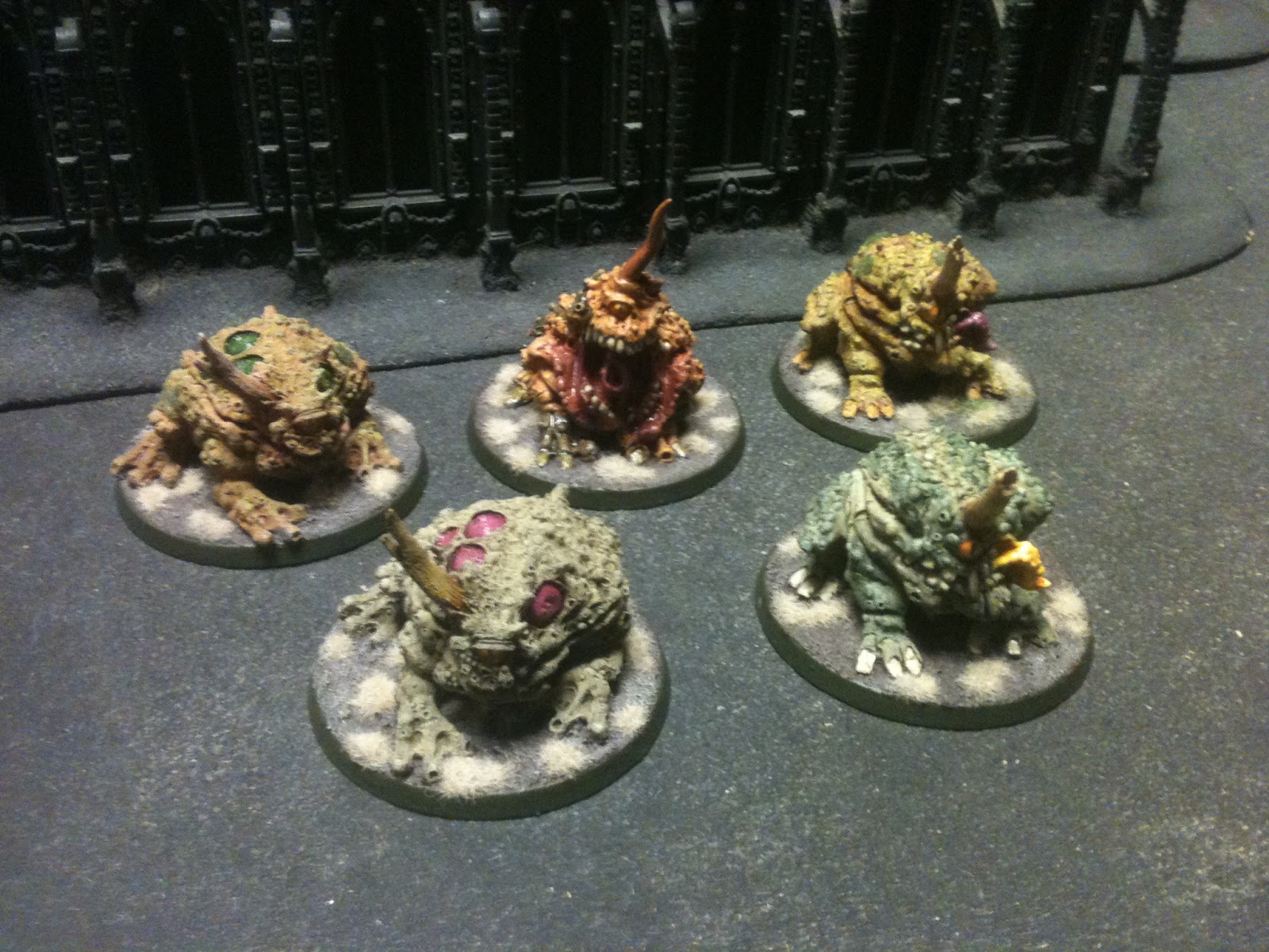 The Road To Valhalla: Nine Plague Toads (Beasts of Nurgle) Completed in ...