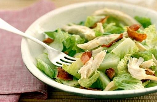 Ensaladas de pollo: Ensalada de pollo con lechuga