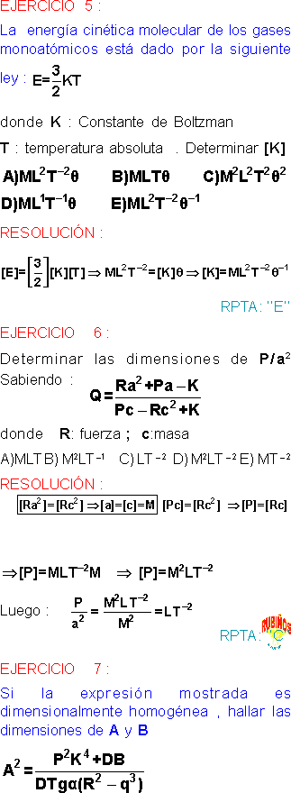 Análisis Dimensional Ejercicios y problemas Resueltos pdf