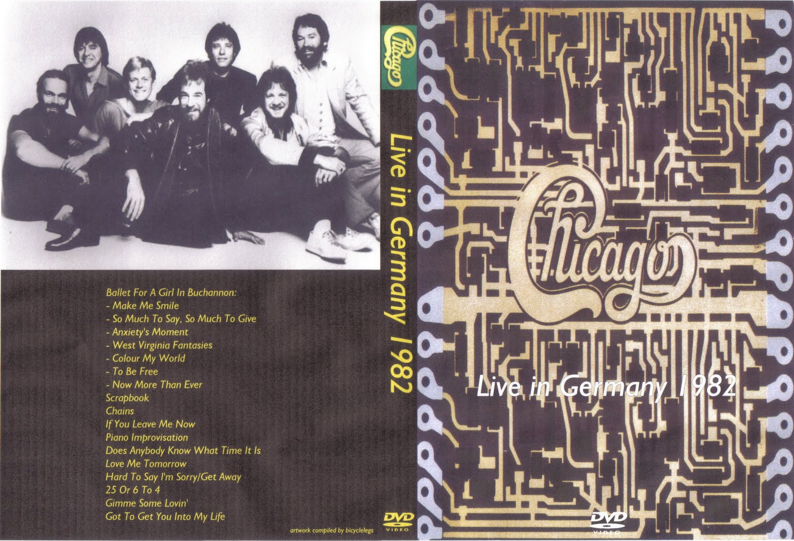 BANCA DO ROCK Rock Concert DVD: 1951 - DVD CHICAGO 1982 - BOOTLEG
