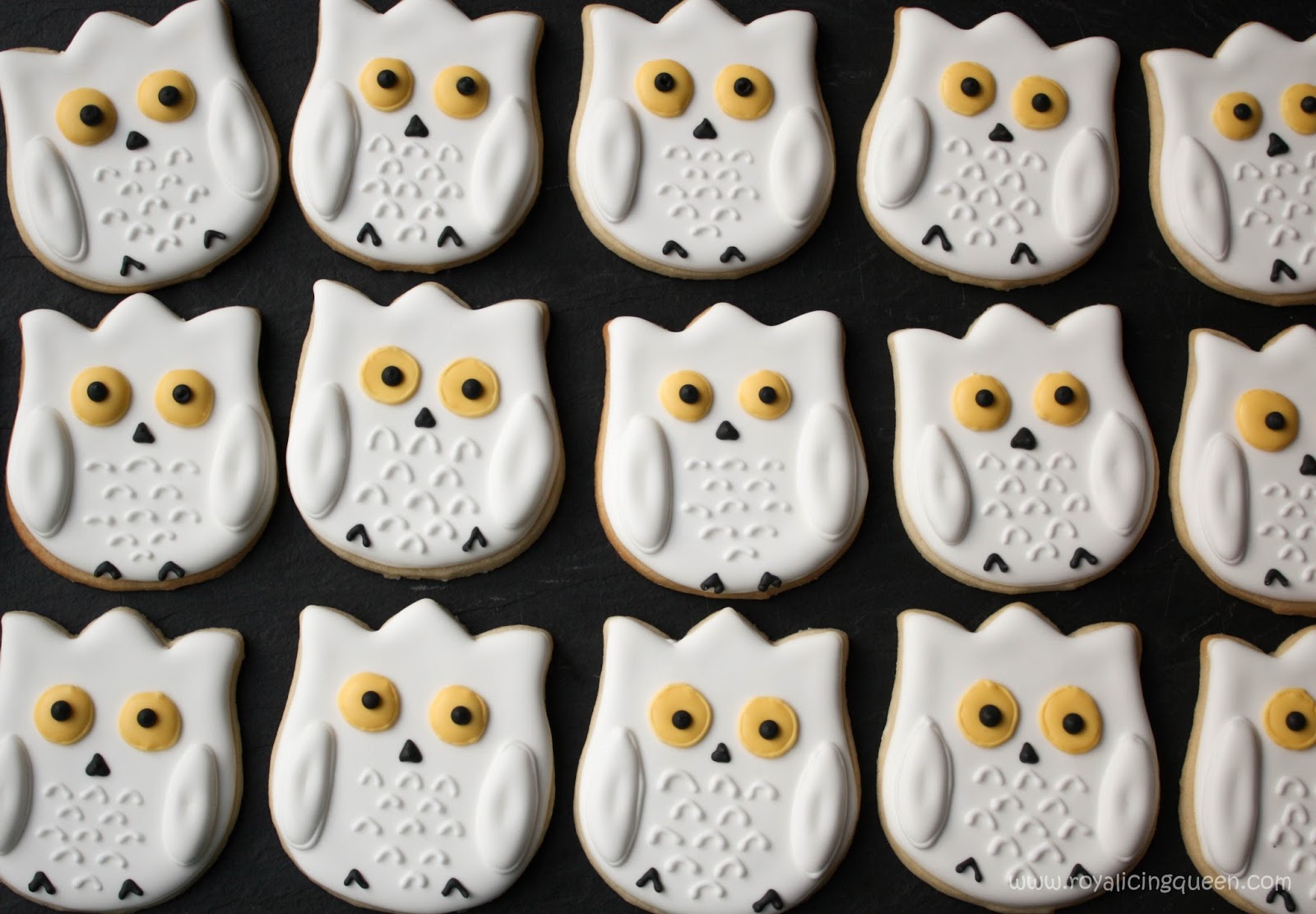 The Royal Icing Queen: Snowy Owl Cookies
