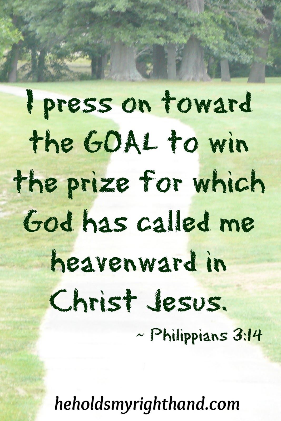 He Holds My Right Hand: The Ultimate Goal for a Christian