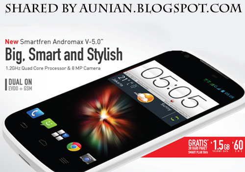 New Smartfren Andromax V 5.0 Terbaru | Harga Dan Spesifikasi Lengkap