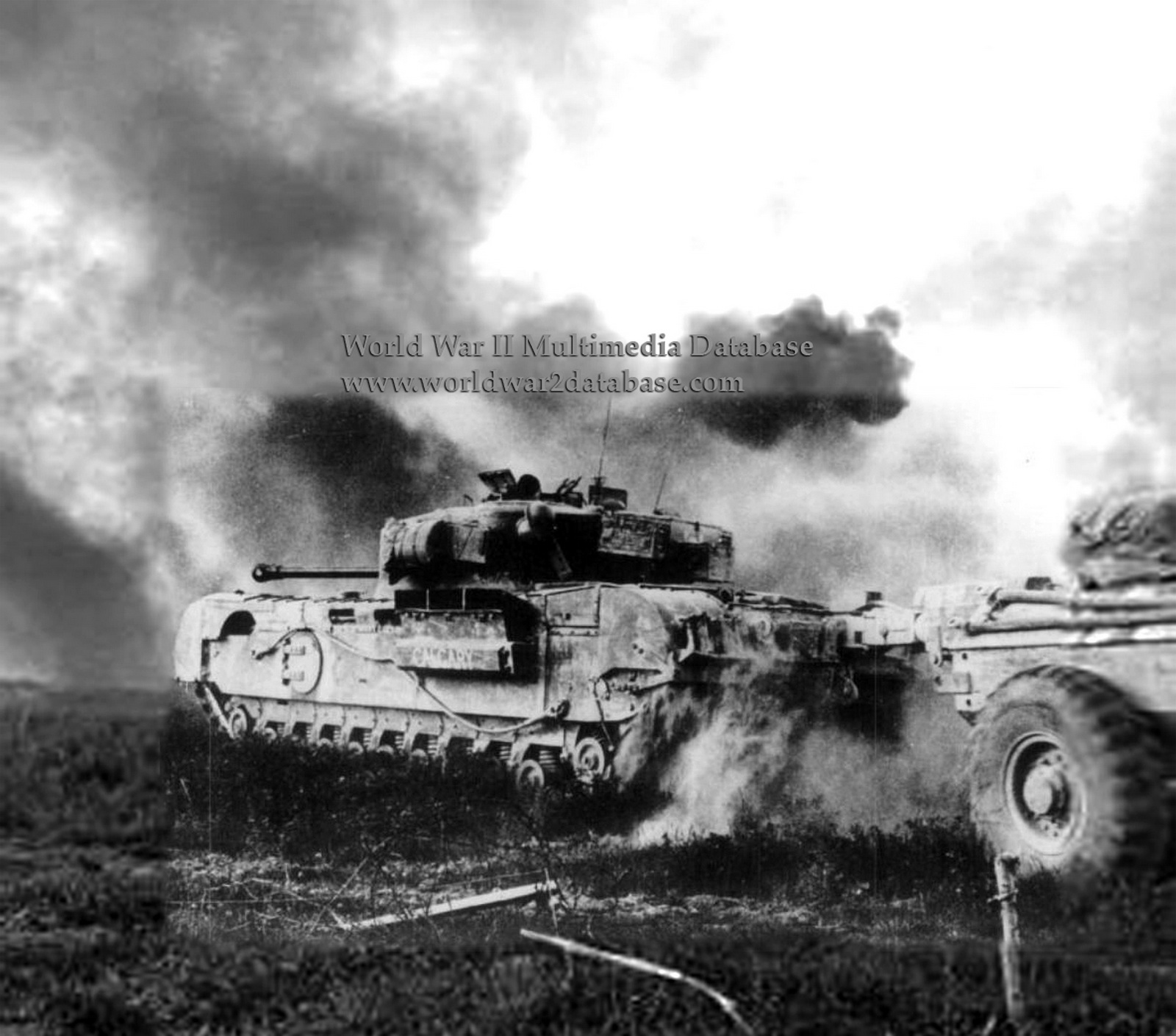 World War II Pictures In Details: Churchill Crocodile "Calgary" Attacks ...