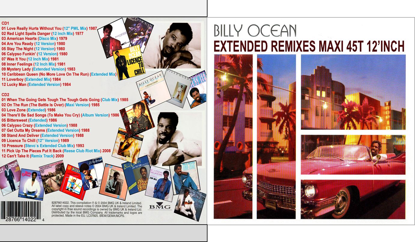 MUSICOLLECTION: BILLY OCEAN - Extended Remixes Maxi 45T 12" Inch - 2014