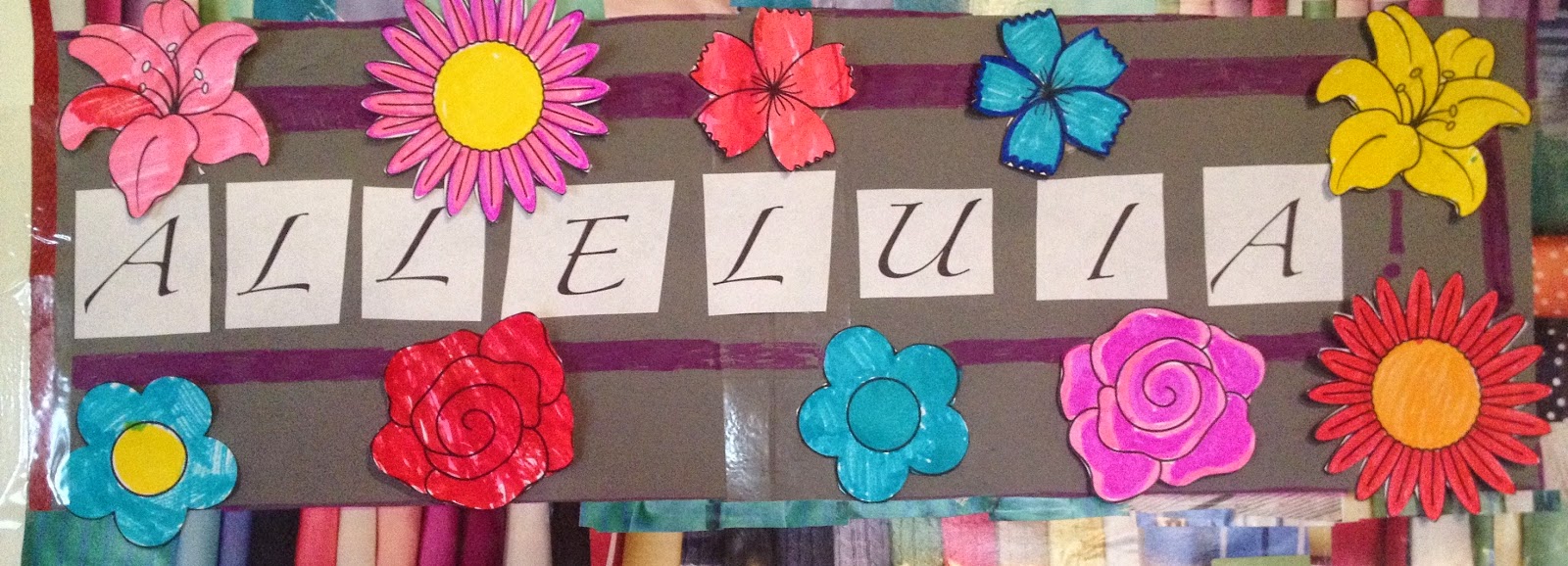 A blog for my mom: Decorate an Alleluia Banner With Your Kids {Guest Post}