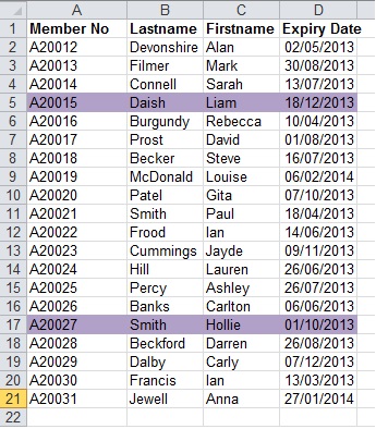 MS Office Tips: Compare Two Lists to Highlight Missing Items