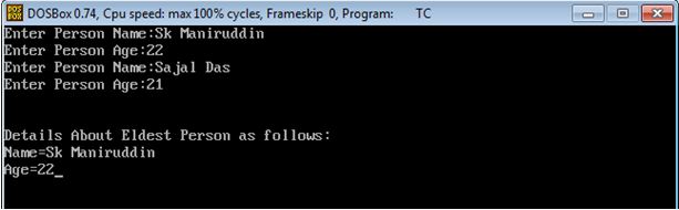 Write a program to generate a class named Person (with data numbers ...