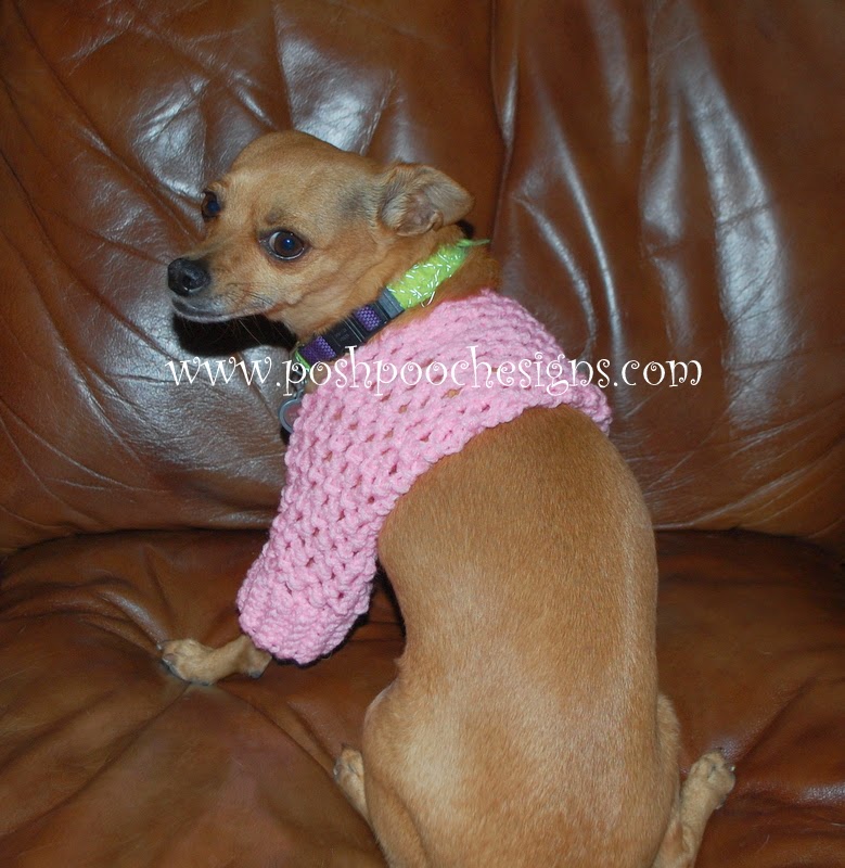 Posh Pooch Designs : Color Block Dog Shrug Knitting Pattern | Posh ...