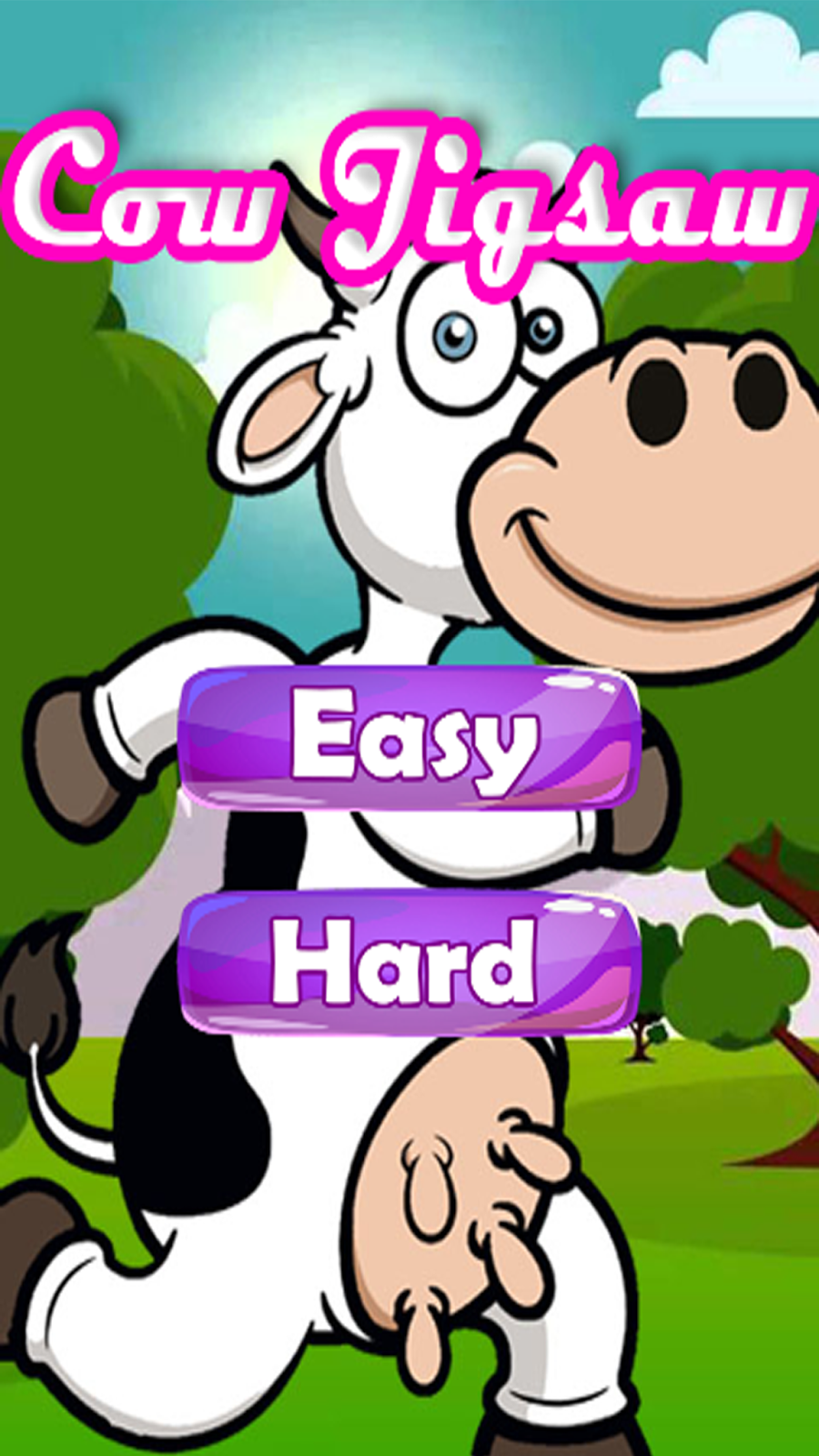Puzzle Cow Games Cartoon For Kids Edition