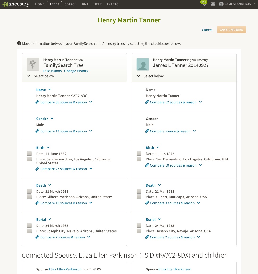 Rejoice, and be exceeding glad...: New Ancestry.com Update now syncs ...