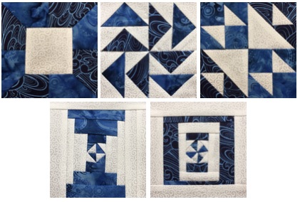 Hand Made Karma: Blue & White Sampler - Starting on Four Inch Blocks