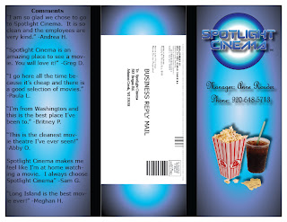 Desktop Publishing: Movie Theater Tri-fold Brochure Outside