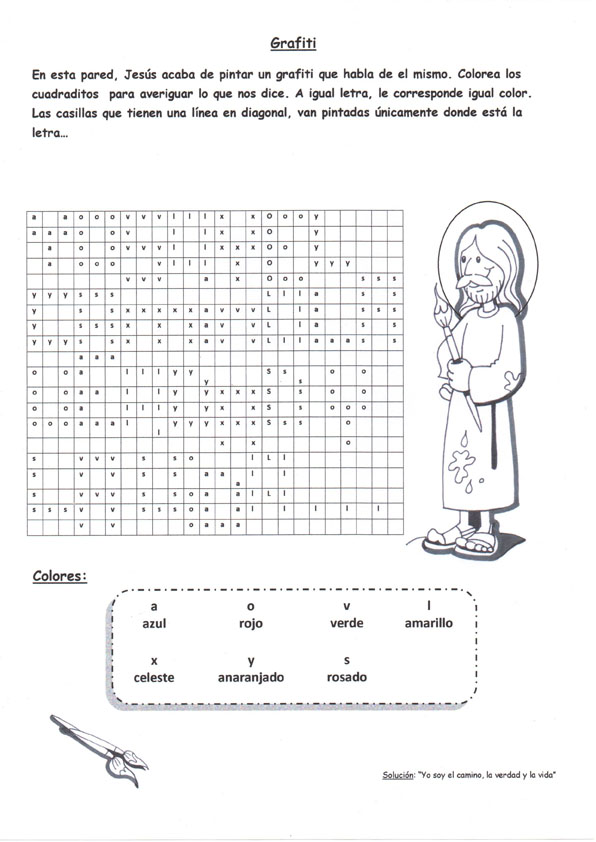 El Rincón de las Melli: JUEGO: Jesús Camino, Verdad y Vida