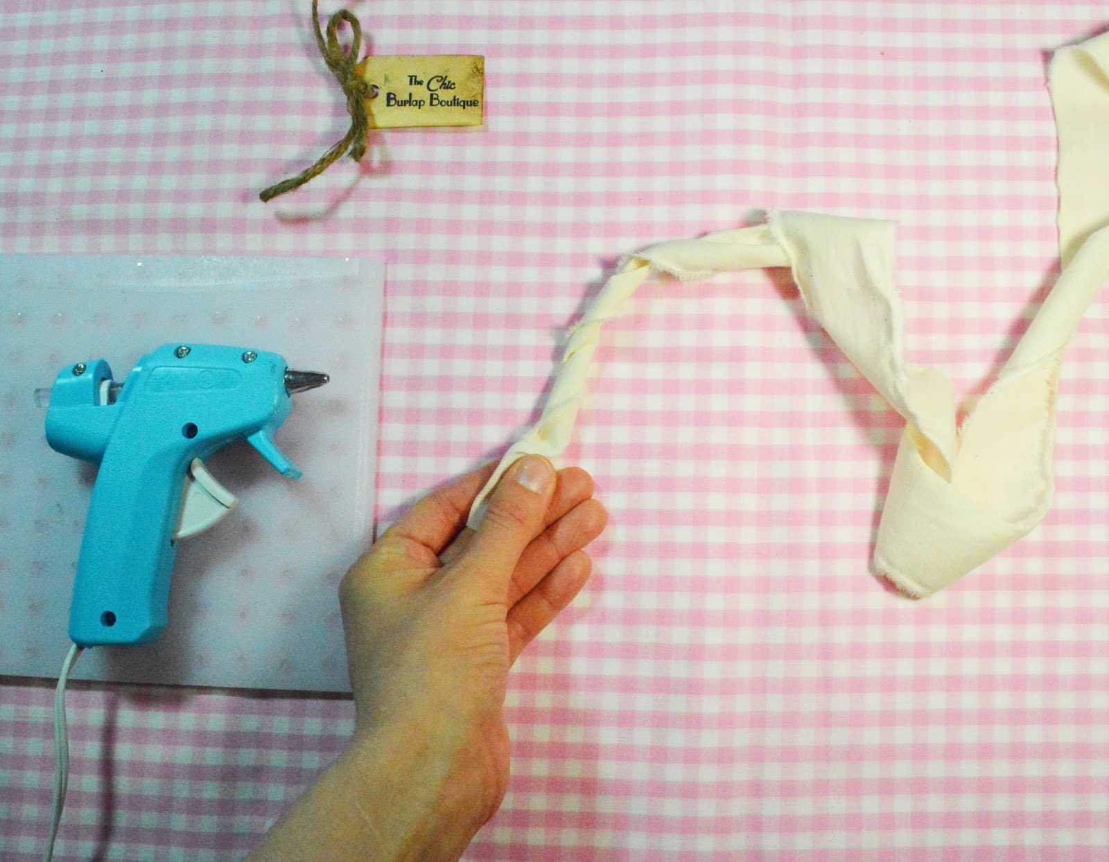 The Chic Burlap Boutique Blog: How to Make an Easy Rolled Fabric Rose ...