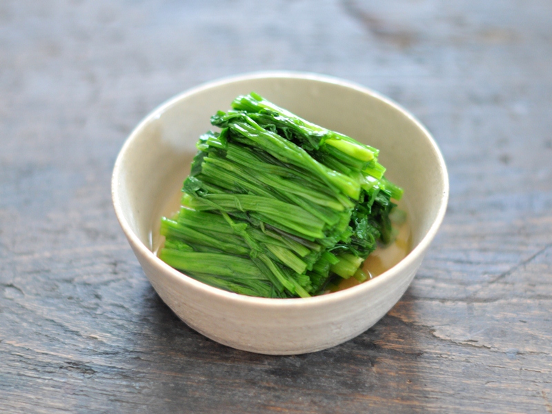 「せりのお浸しとごま和え」、旬ですからね | 料理研究家 冨田ただすけ の ブログ