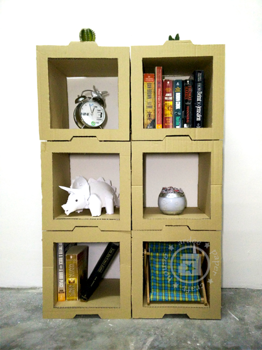 Modular Cardboard Shelves [Template] | ardee's creation