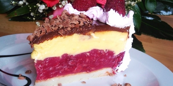 Ledena torta sa malinama