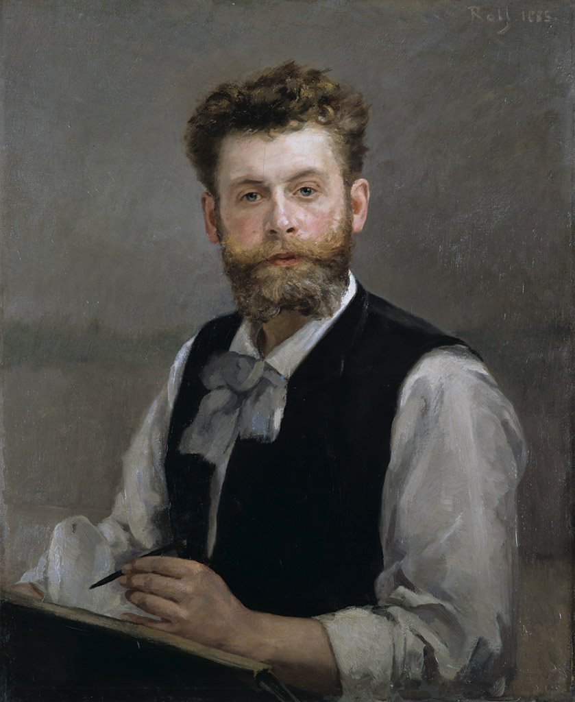 Alfred Roll (1846-1919) Autoportrait, 1875 Musée des Beaux arts de ...