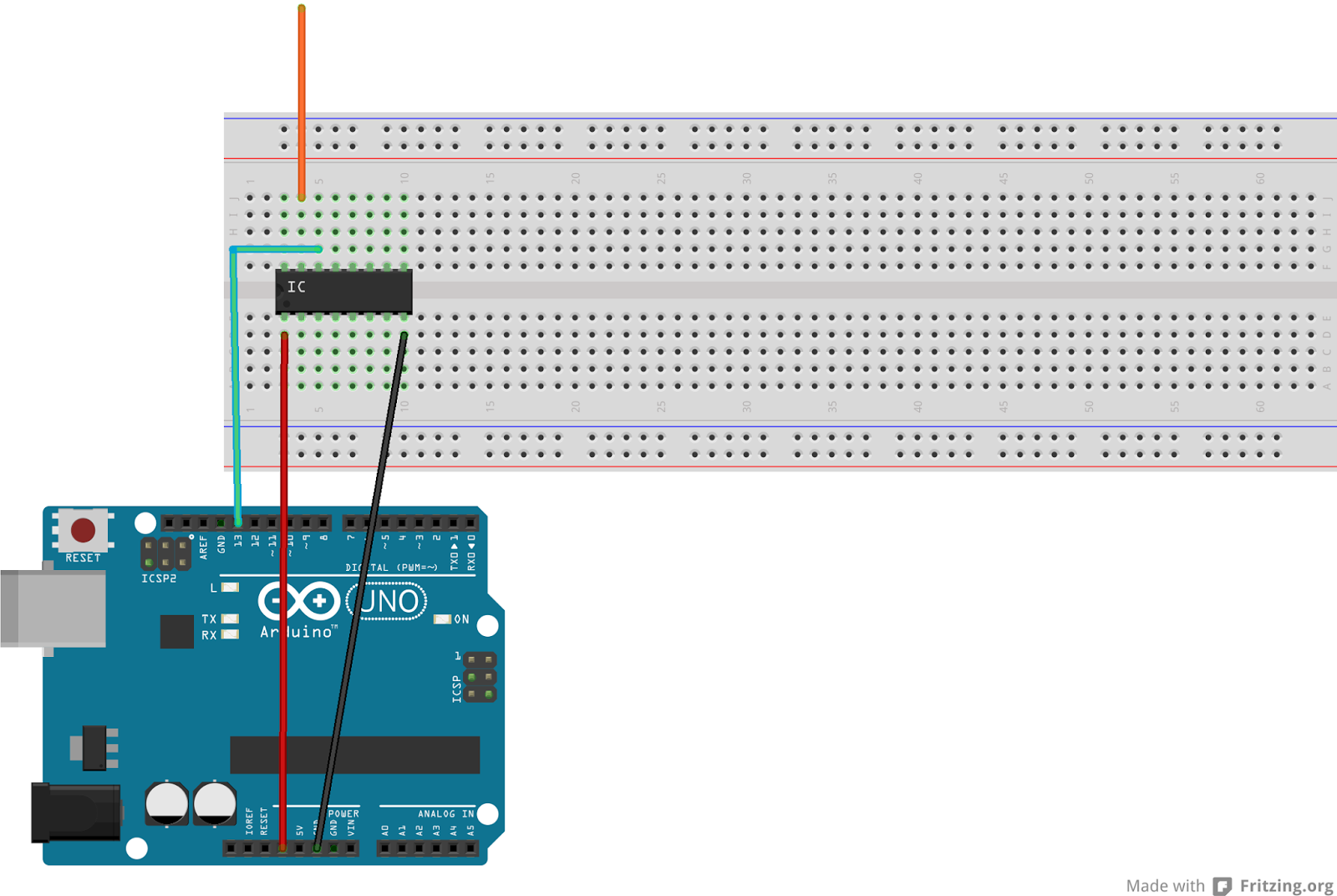 DHOB (IU5SGN): 74HC4050 Level Shifter con Arduino