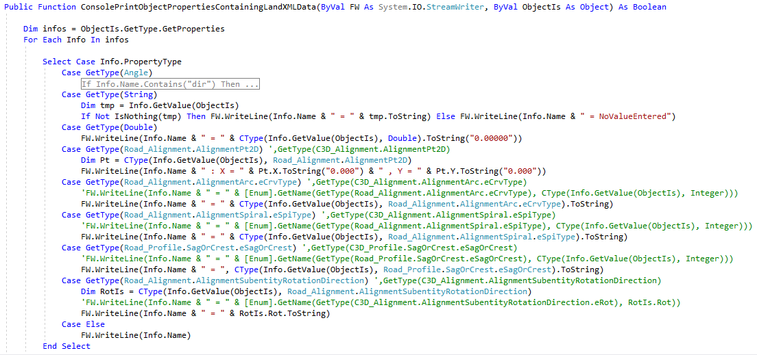 InfrastructureSurveyor: VB.net How to print an object properties ...
