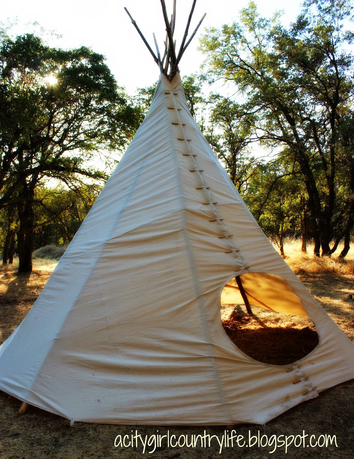 City Girl Country Life: Our Handmade Tepee