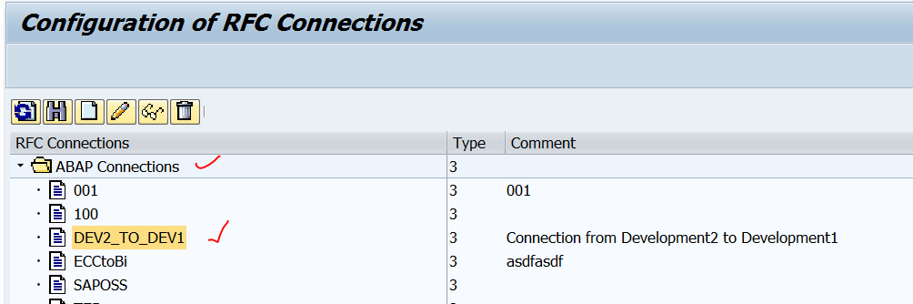 TECHSAP : RFC Communication between two systems- Use of predefined RFC destination : BACK
