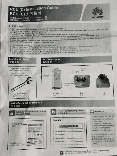RCU Remote Control Unit