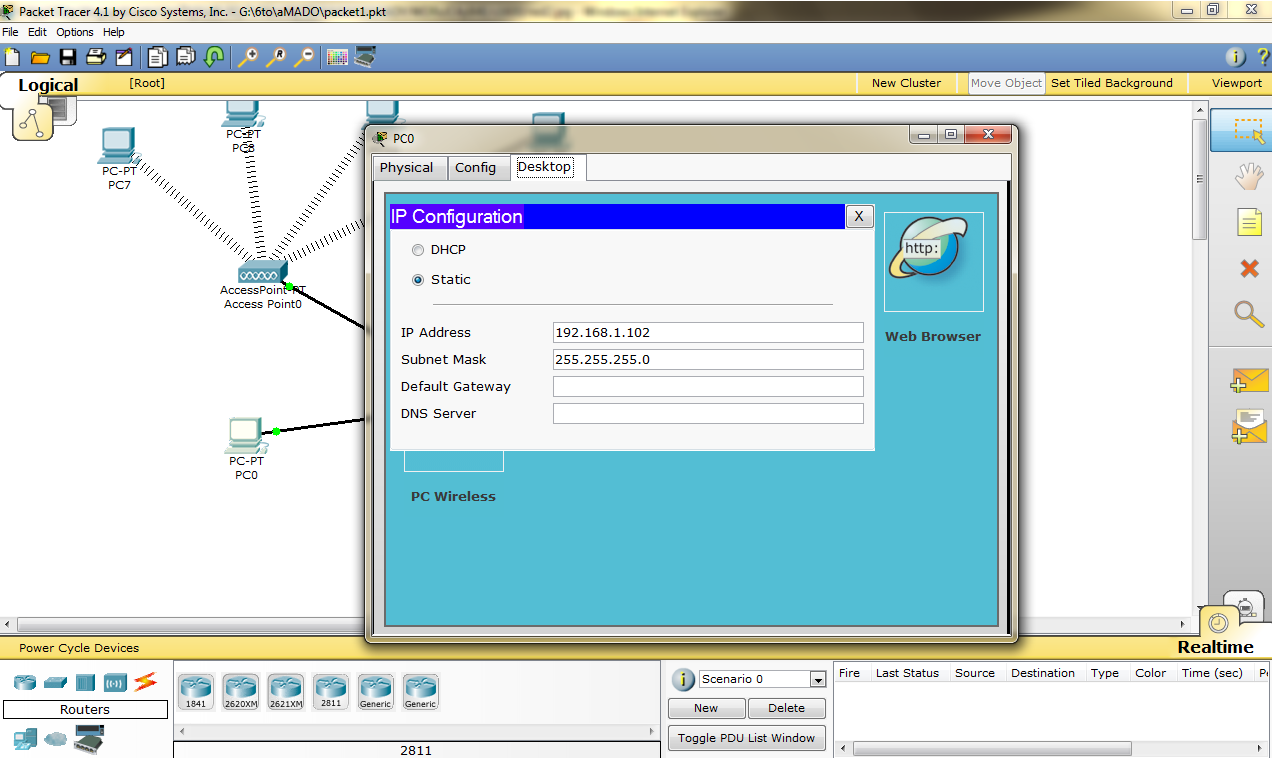 Manejo de Redes: Practica #3 IOS (Internetwork Operating System)