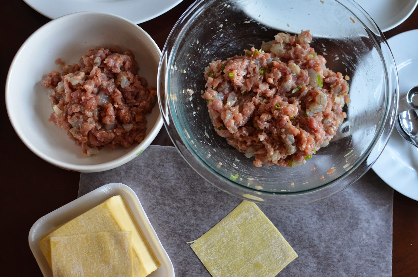 Playing with Flour: Making wontons
