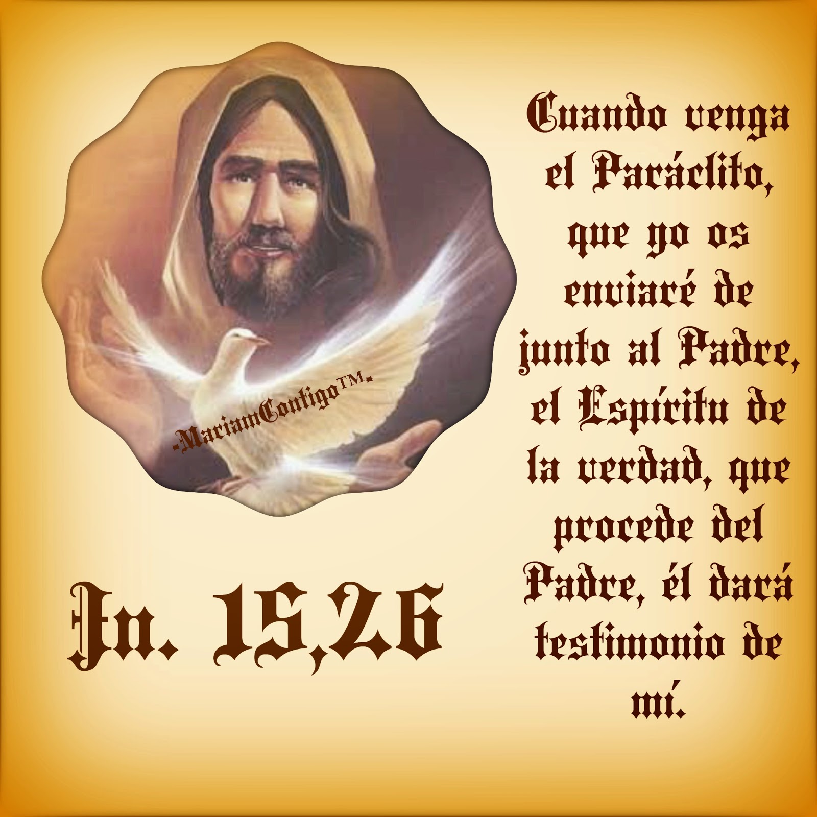 MARIA REINA Y SEÑORA POR SIEMPRE: EVANGELIO 26/05/14