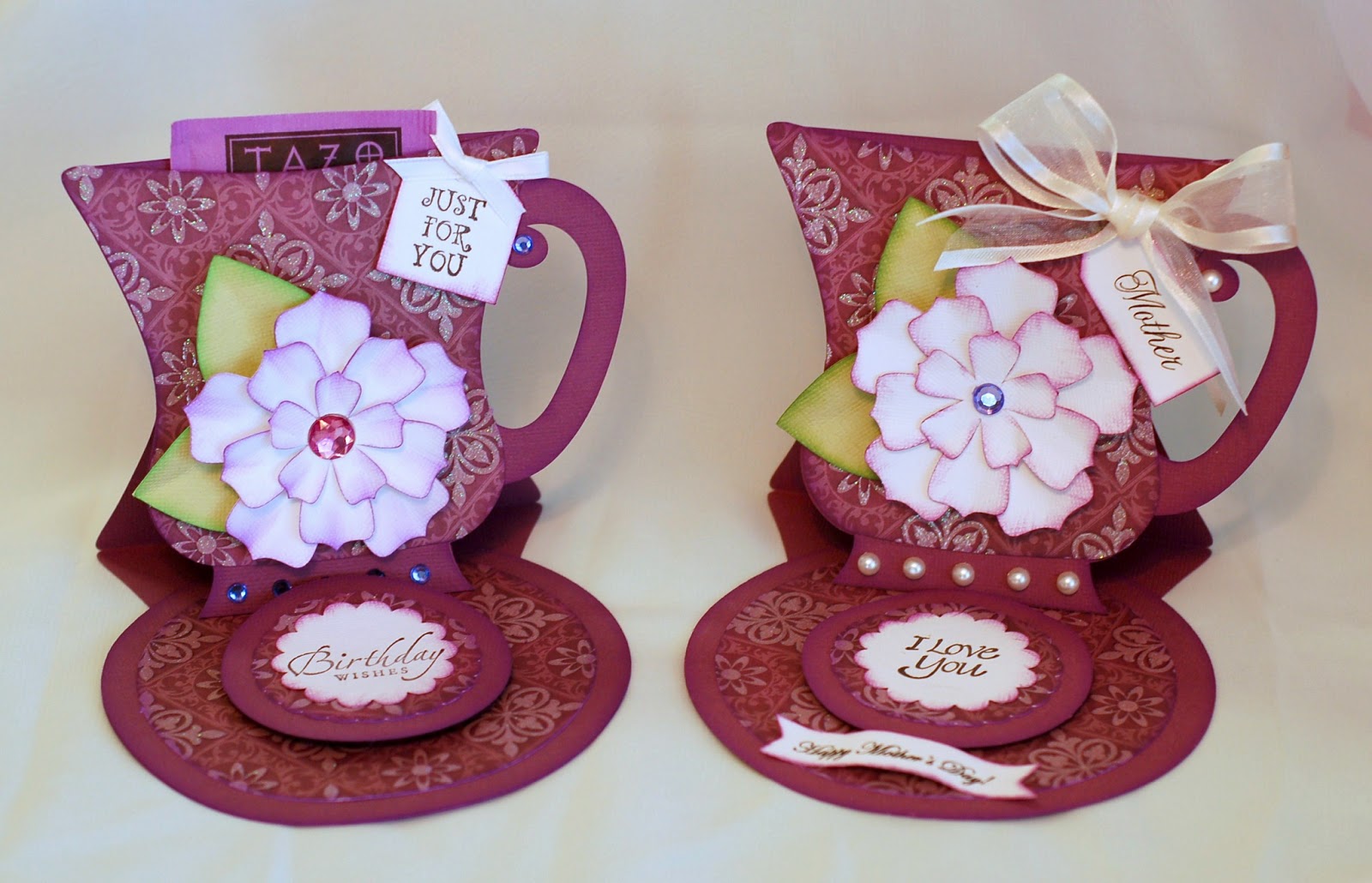 Paper Creations by Kristin: Tea Cup Easel Cards