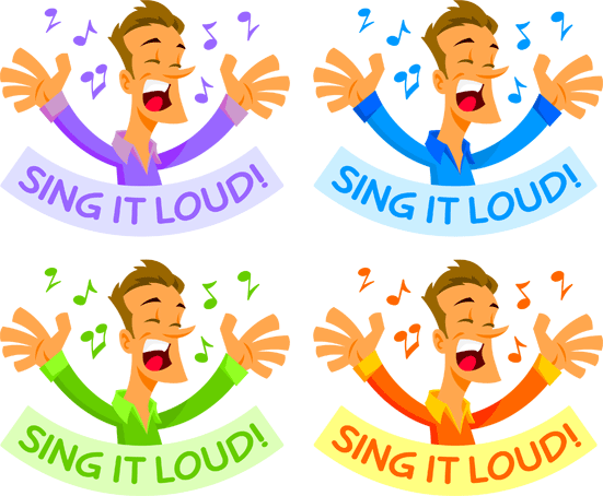 Clip Art Hoard: Sing it Loud - Sing Praises