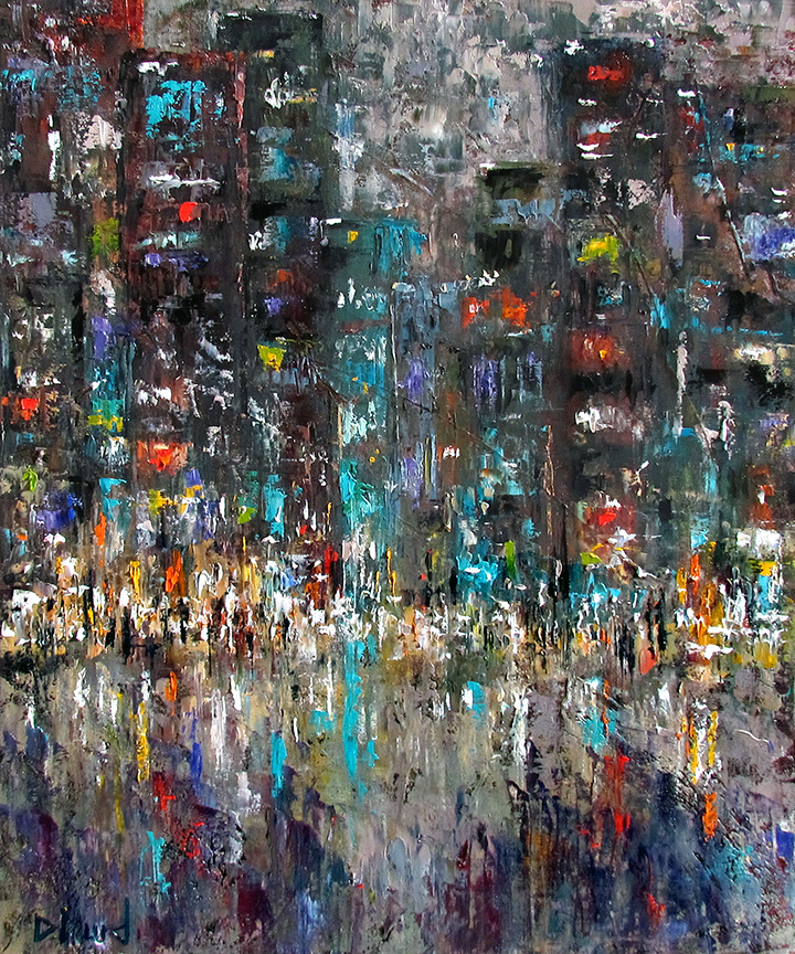 Where ART Lives Gallery Artists Group Blog: Abstract Cityscape Art ...