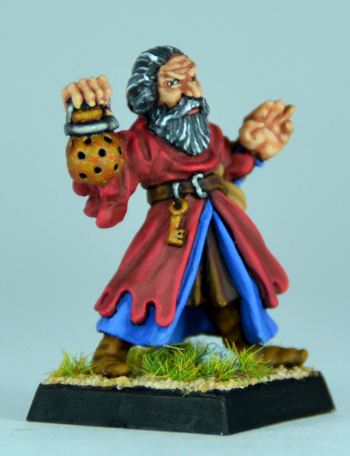 Painted Lead Miniatures: Unreleased Citadel Wizard from 1987