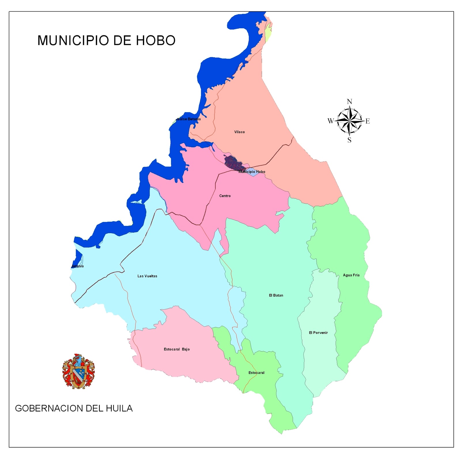 Noticias, Arte, Cultura y Turismo: Todos los mapas municipios del Huila