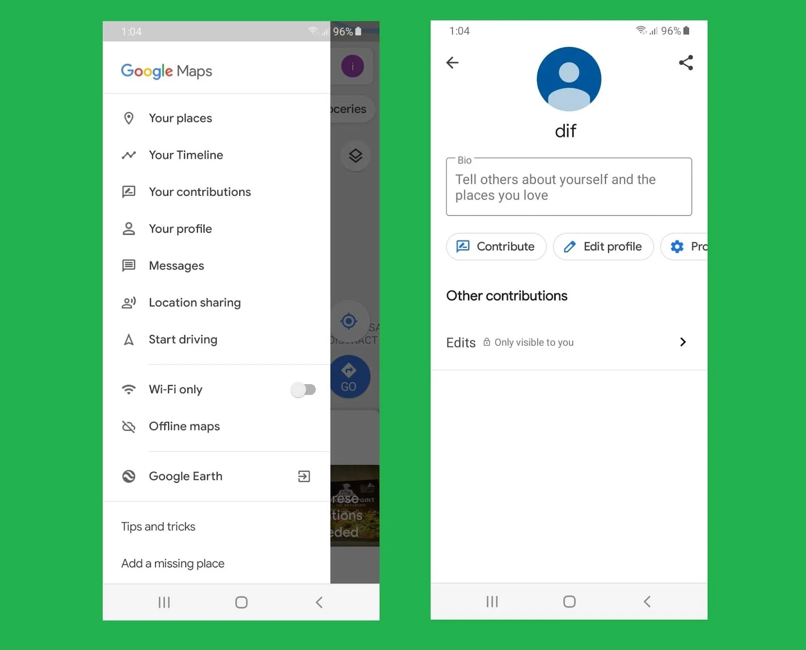 Now you can manage your public profile easily from the Google Maps App