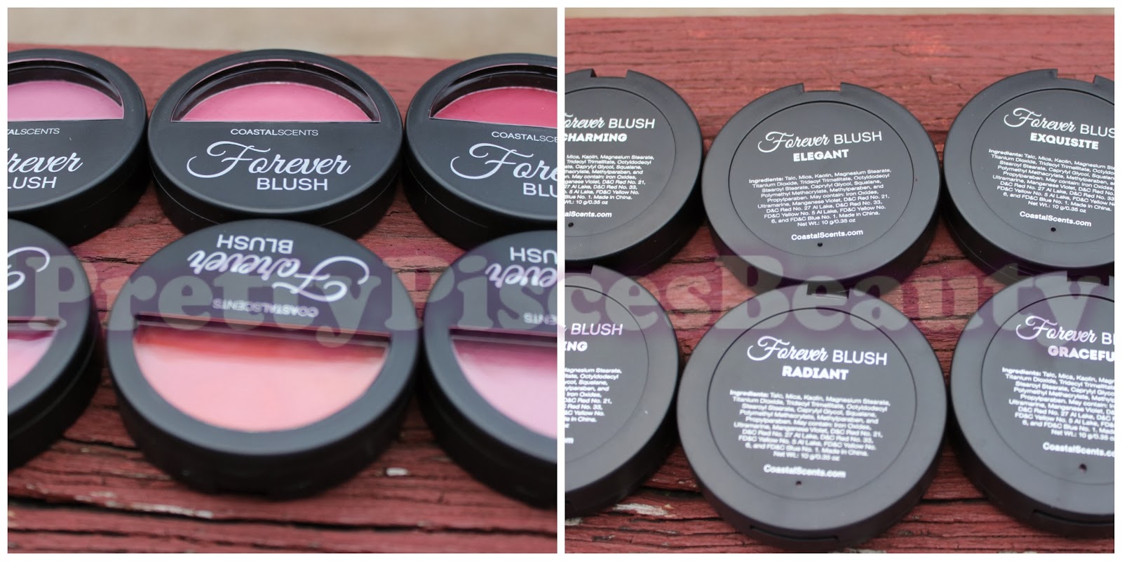 ~*PrettyPisces: Coastal Scents Forever Blush Haul + Swatches! [WOC]