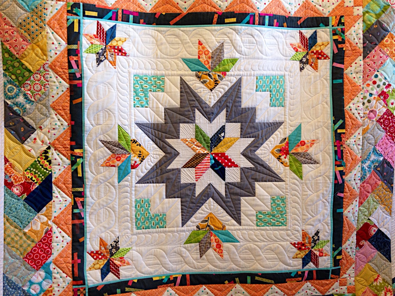 Quilting Together: Natalie's Round Robin Quilt