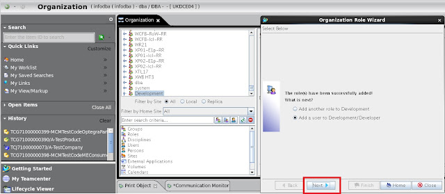 Teamcenter Open Gate: Teamcenter Organization : Walk-through