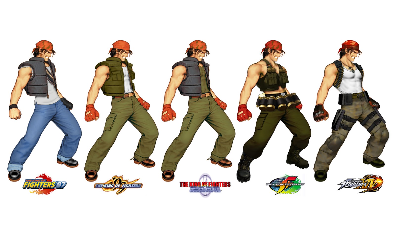 The King Of Fighters Ever: EVOLUÇÃO DAS ROUPAS