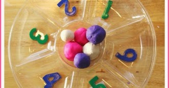 Playdough Search and Count Preschool Math Activity | School Time Snippets