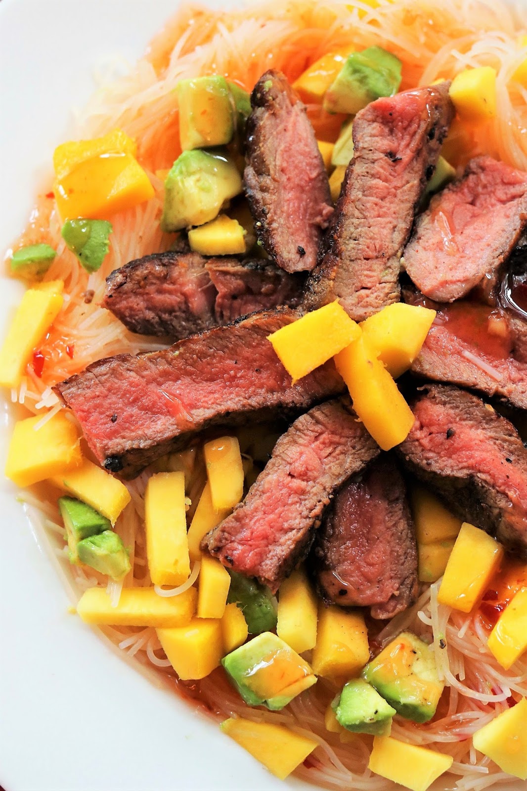 Recipe: Tangy Mango Steak Noodles | chicago foodie girl