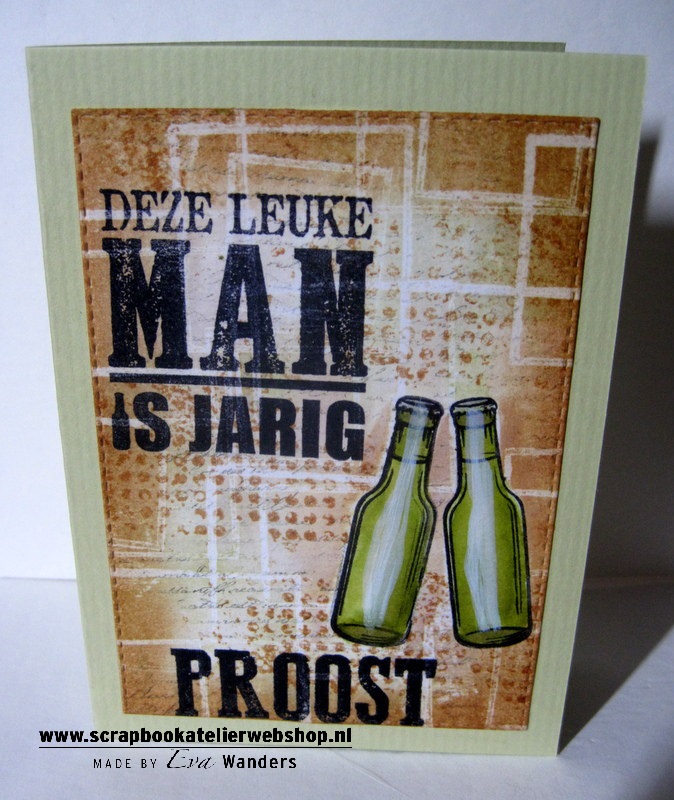 EVA's Stampsart: Man is jarig