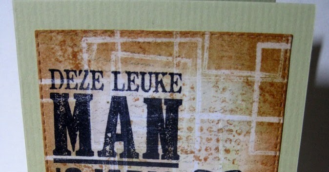 EVA's Stampsart: Man is jarig