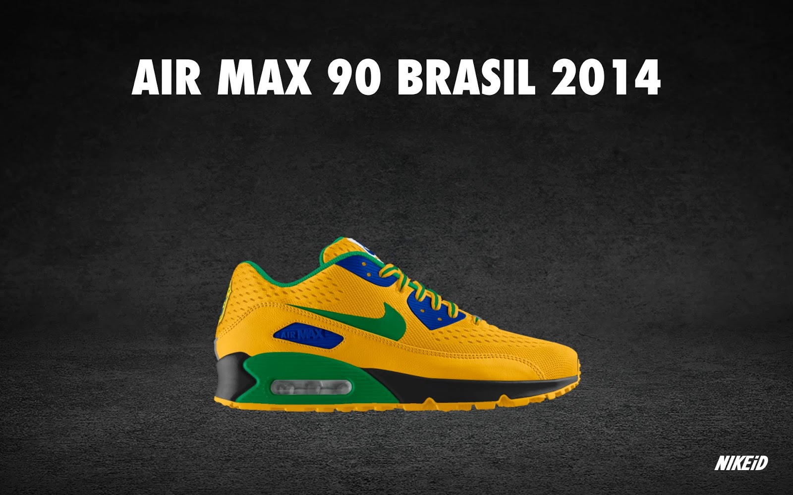 NWK to MIA: Nike Air Max 90 Brasil World Cup iD