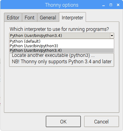 小狐狸事務所: 樹莓派安裝 Python 編輯器 Thonny